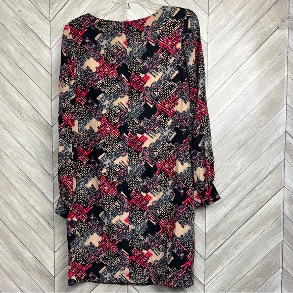 Trina Turk | Dresses | Trina Turk Silk Dress Patterned Black And Pink 4 ...